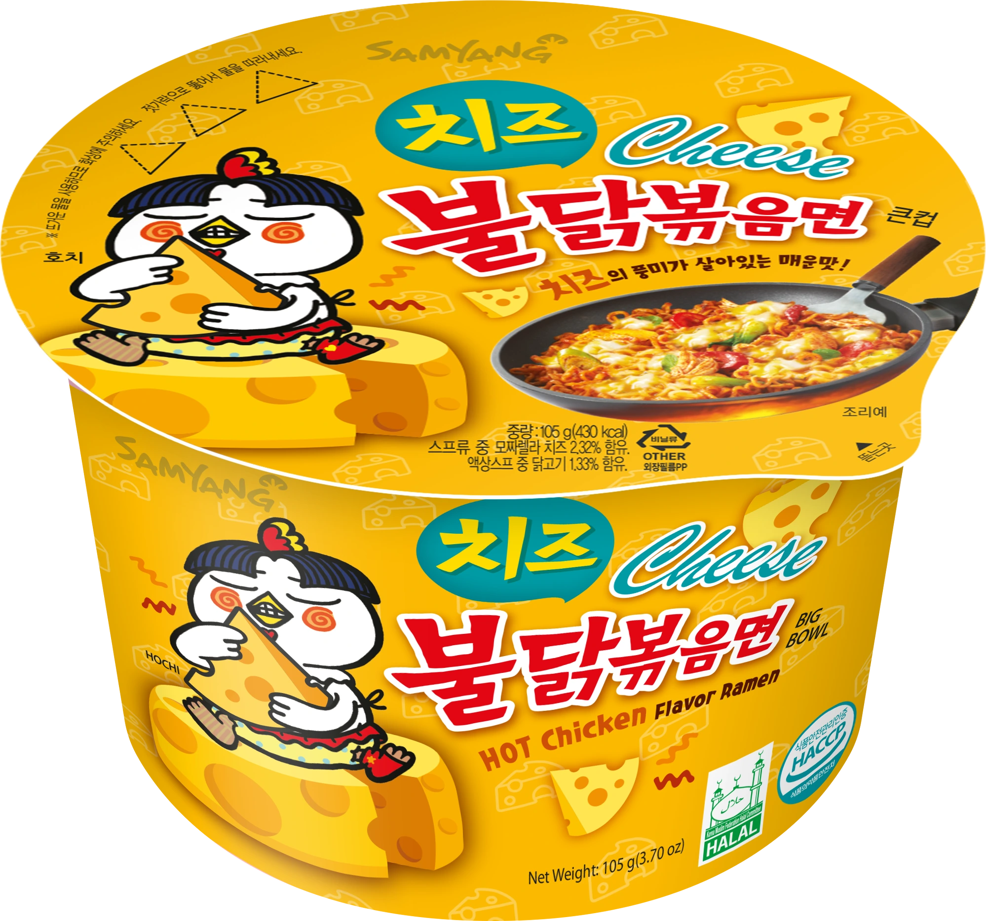 Buldak Ramen Cheese Big Bowl (105g) - Buldak.com
