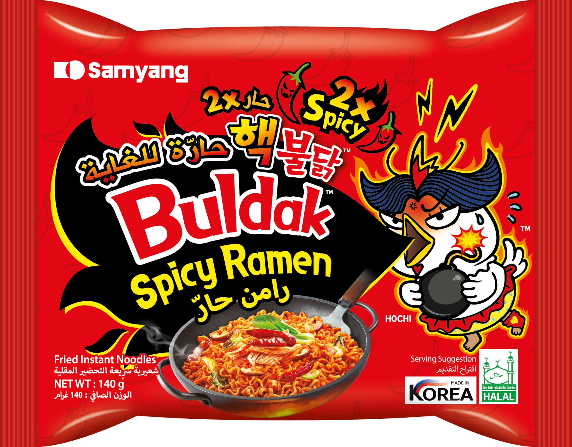 Buldak Ramen Extremely Spicy (140g) - Buldak.com